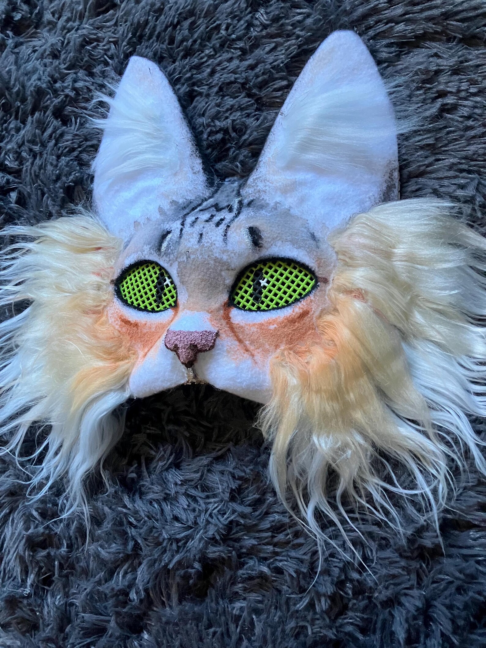 Handmade Norwegian Forest Cat Mask - Please See Description in "item ...