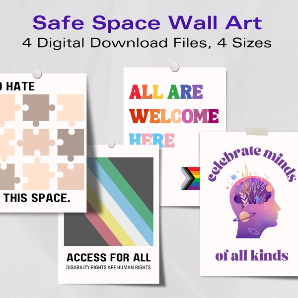 Embrace Diversity Poster Inspirational Wall Art Digital Download ...