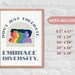 Embrace Diversity Poster | Inspirational Wall Art | Digital Download ...