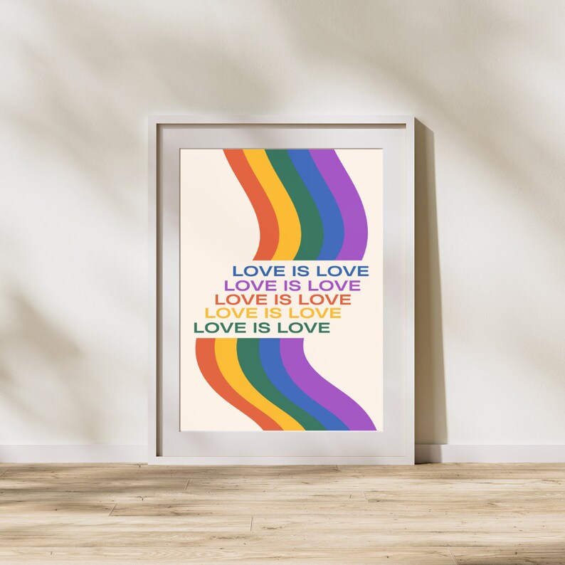 Set of 5 Lgbt-affirming Pride Month Posters - Digital Download. Posters ...