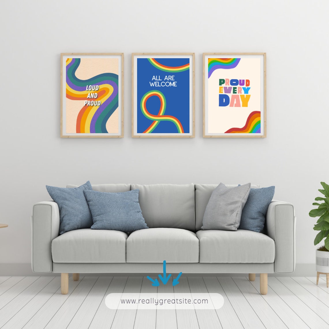 Set of 5 Lgbt-affirming Pride Month Posters - Digital Download. Posters ...