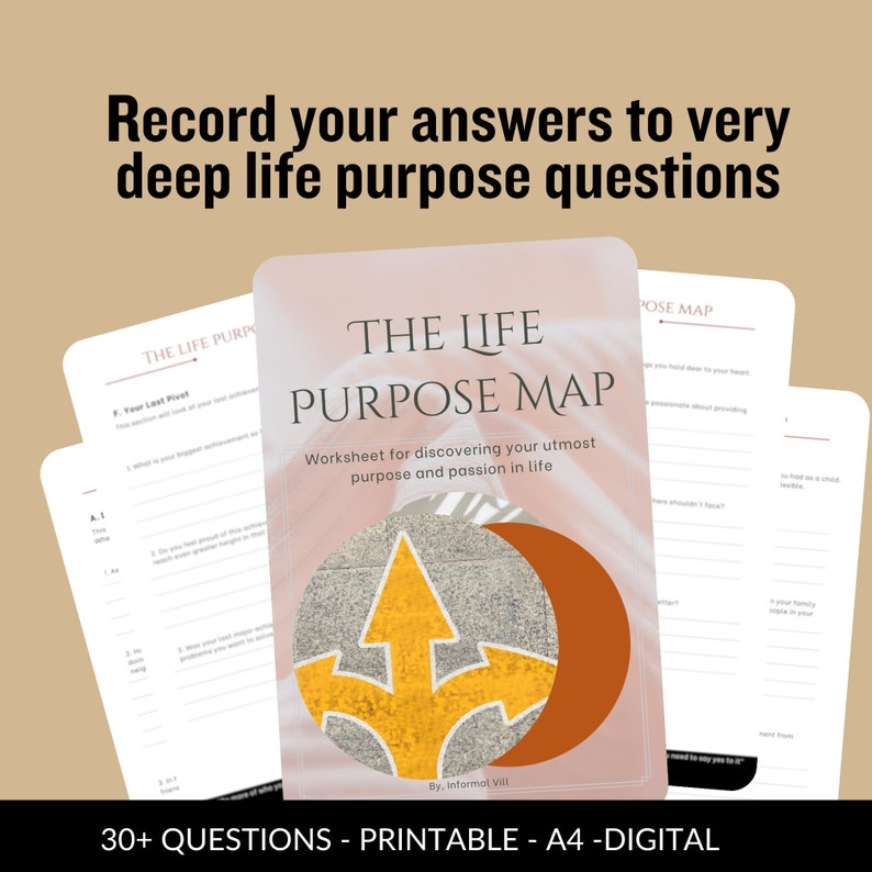 Purpose Workbook, Shadow Work Journal, Digital Workbook, Self-discovery Workbook, Printable ...