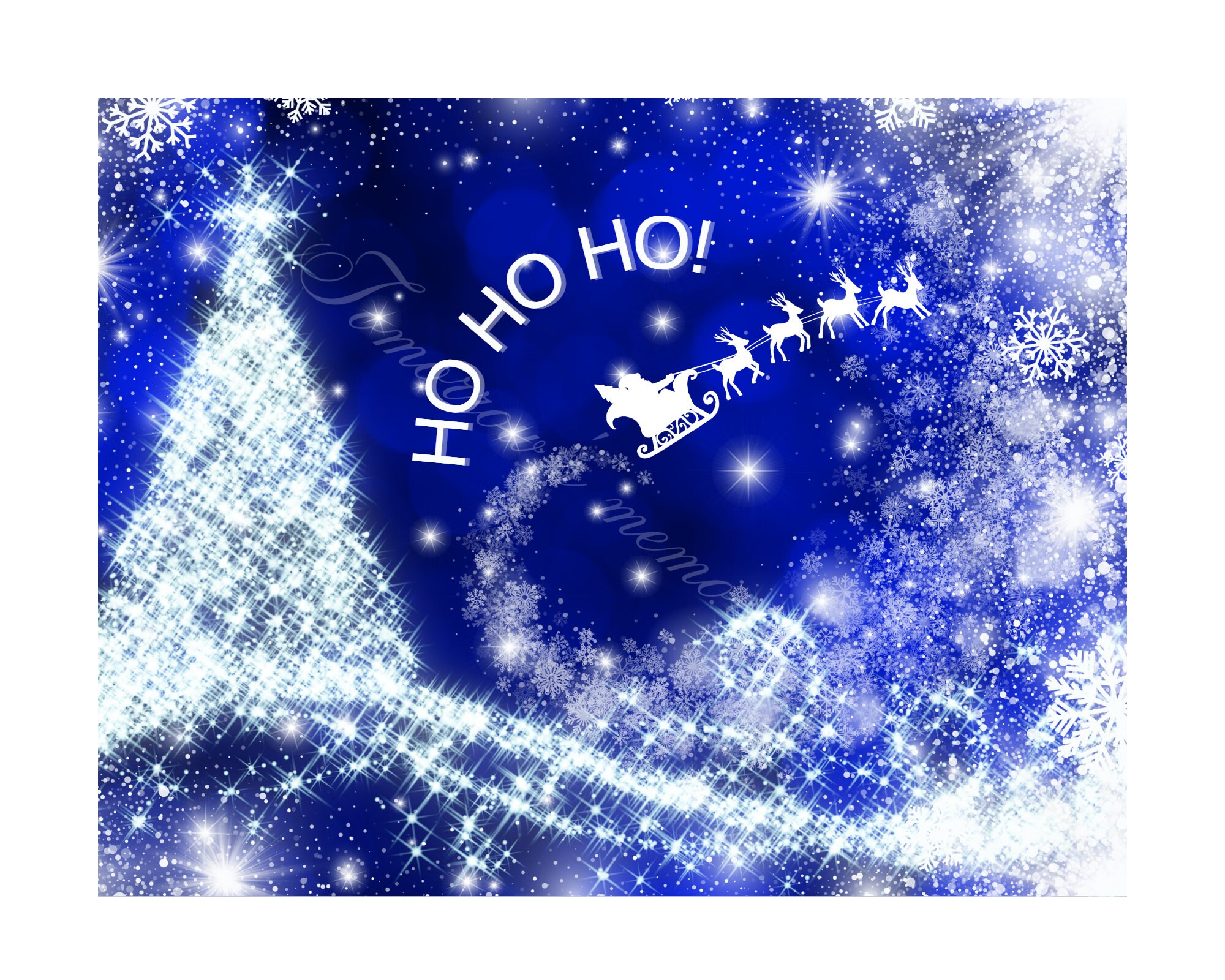 Blue Christmas Prints - Etsy