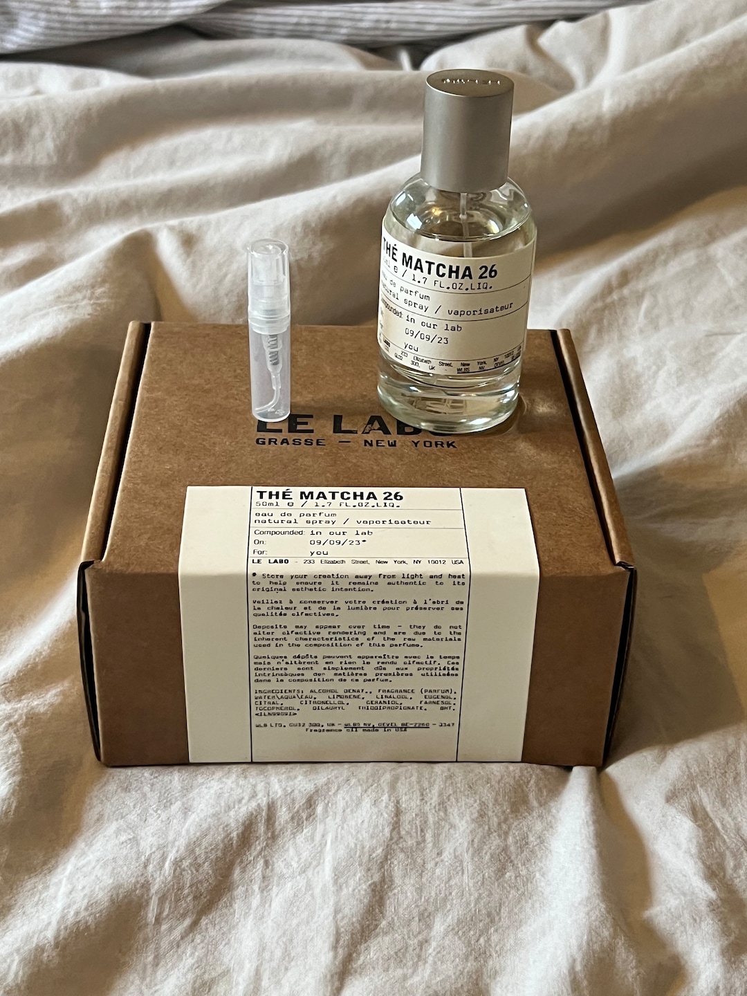 Le Labo the Matcha 26 2ML Sample Brand New, Date Can Be Seen on the ...