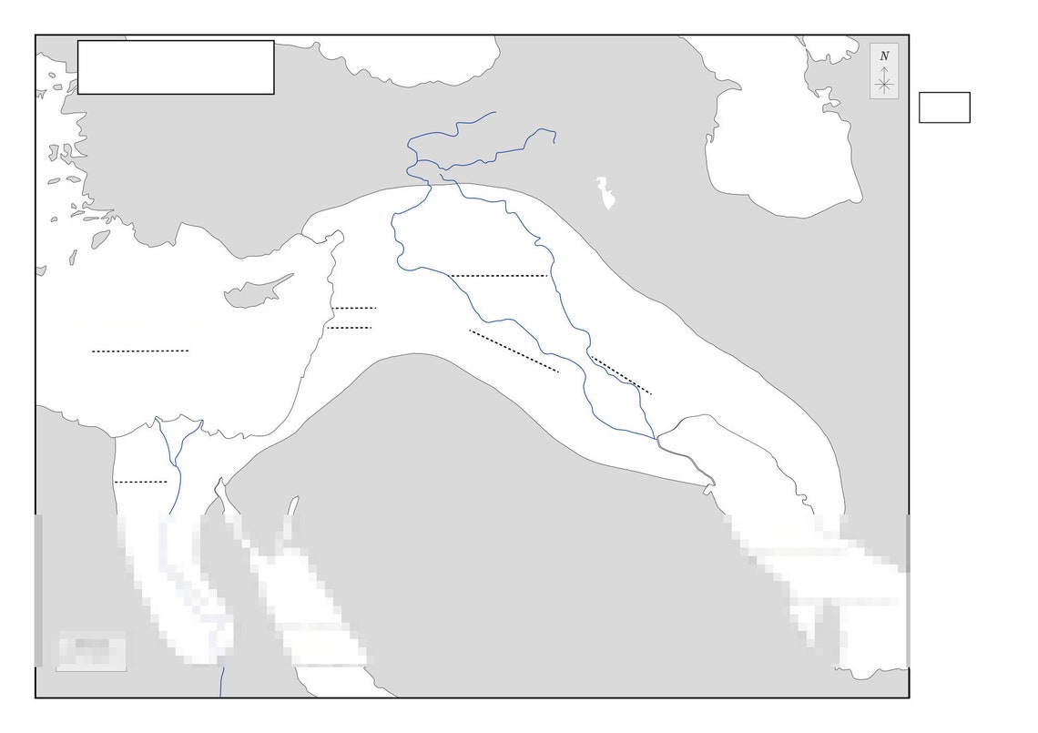 Map of the 6th Fertile Crescent (history Resources - Middle School ...