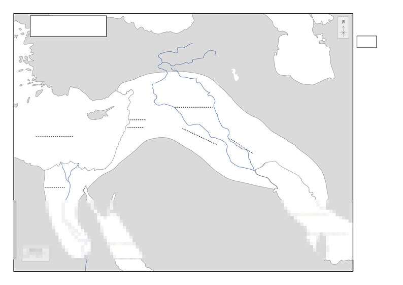 Map of the 6th Fertile Crescent history Resources Middle School ...
