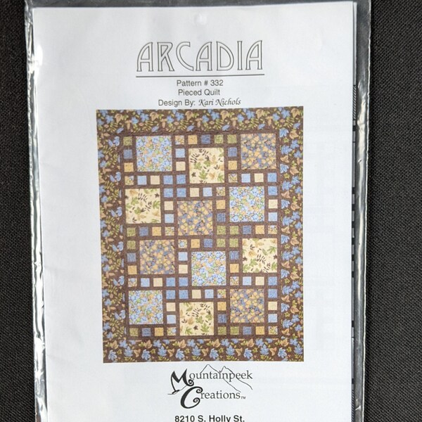 Arcadia Quilt Pattern - Etsy
