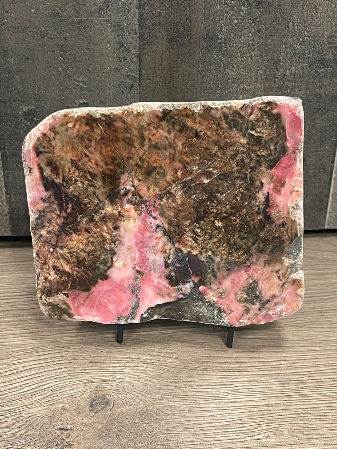 Rhodonite Slab - Etsy