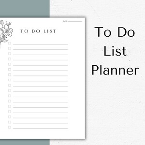Weekly to Do List, Printable, Digital, Weekly Organizer, Minimalistic ...