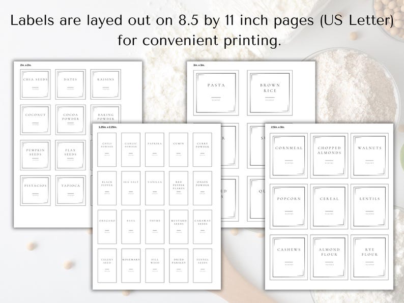 Custom Pantry Labels: Editable Home Organization Stickers (canva ...