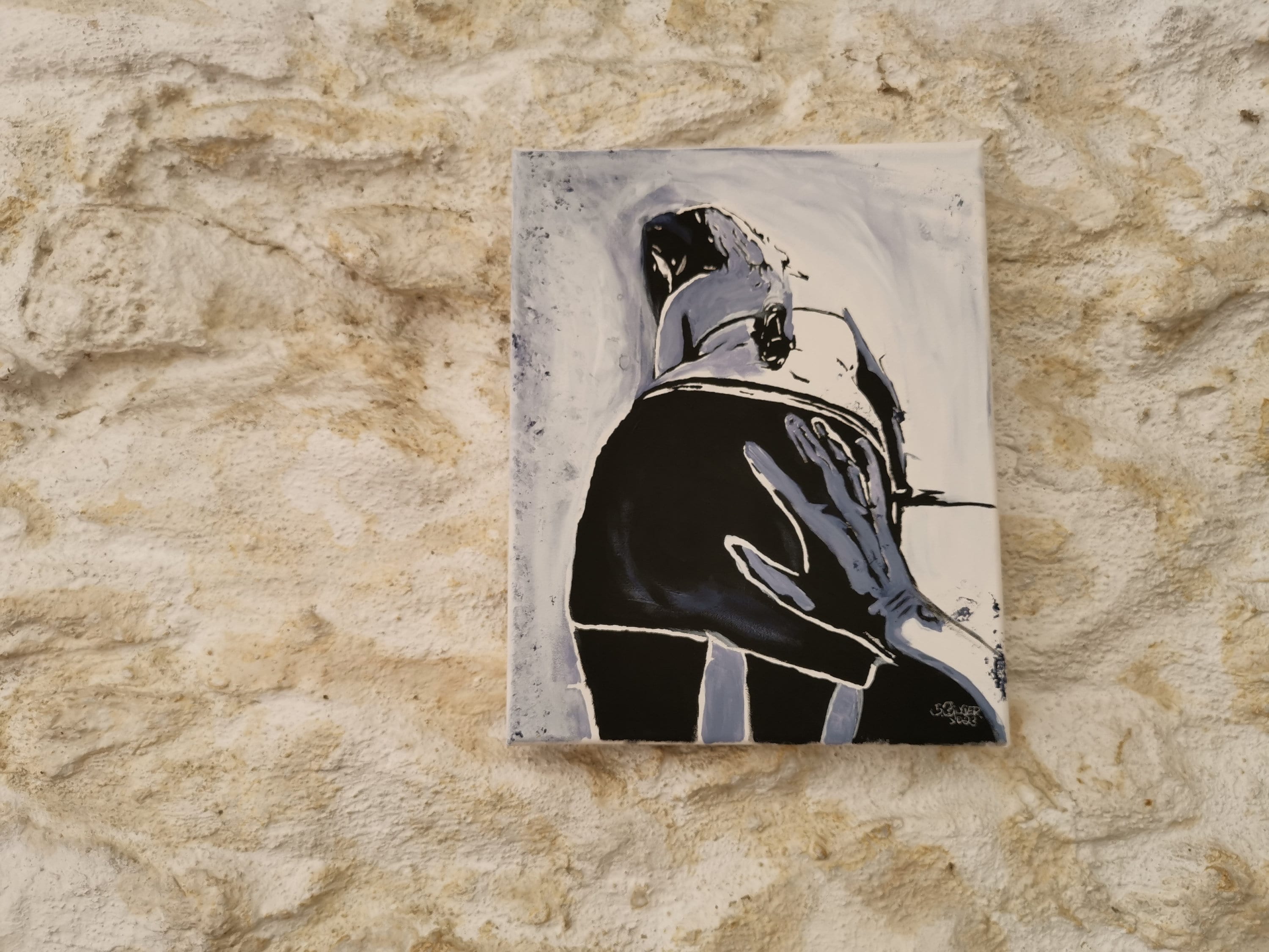 Original Painting Small Erotic Painting Woman Hand Acrylic Canvas on ...