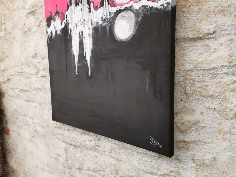 Original Gemälde Groß Regensburg Dom Acryl Strukturpaste Auf Leinwand ...