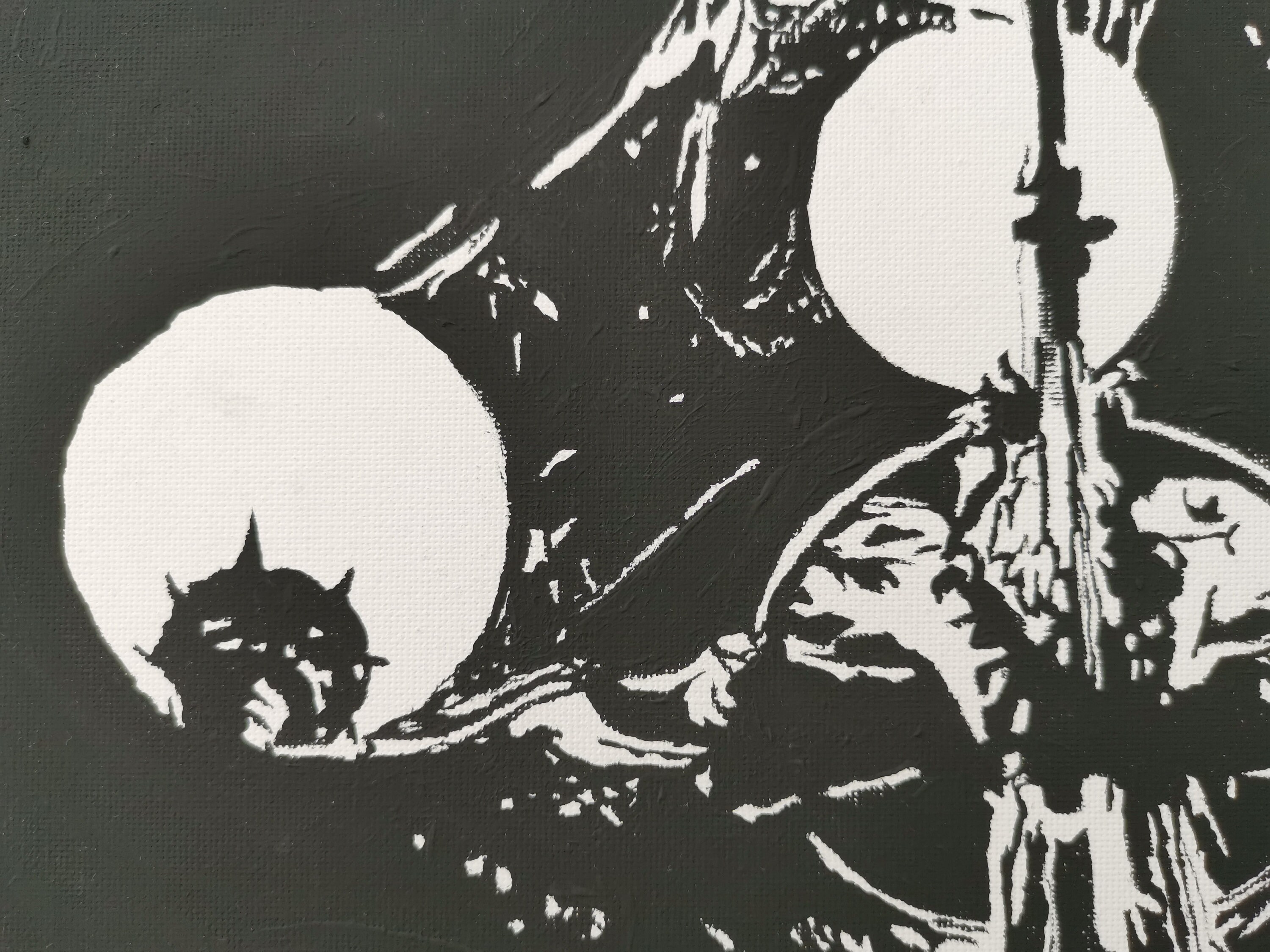 Hermann Hesse Drawing Collage Portrait Painting Acrylic Canvas Size 40 ...