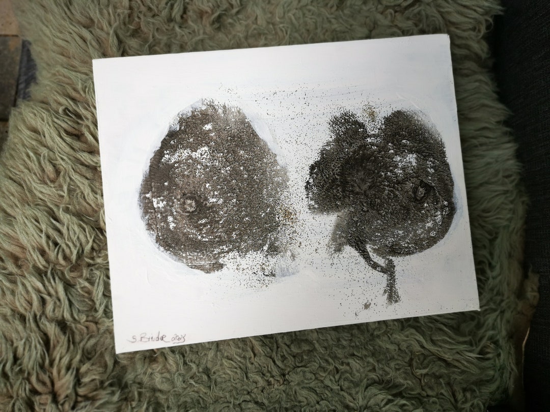 Erotic Illustration Unique Painting Woman on Canvas Black White Signed ...