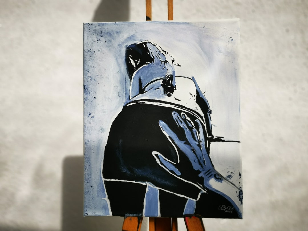 Erotic Illustration Hand Painted Woman Sensual Original Painting on ...