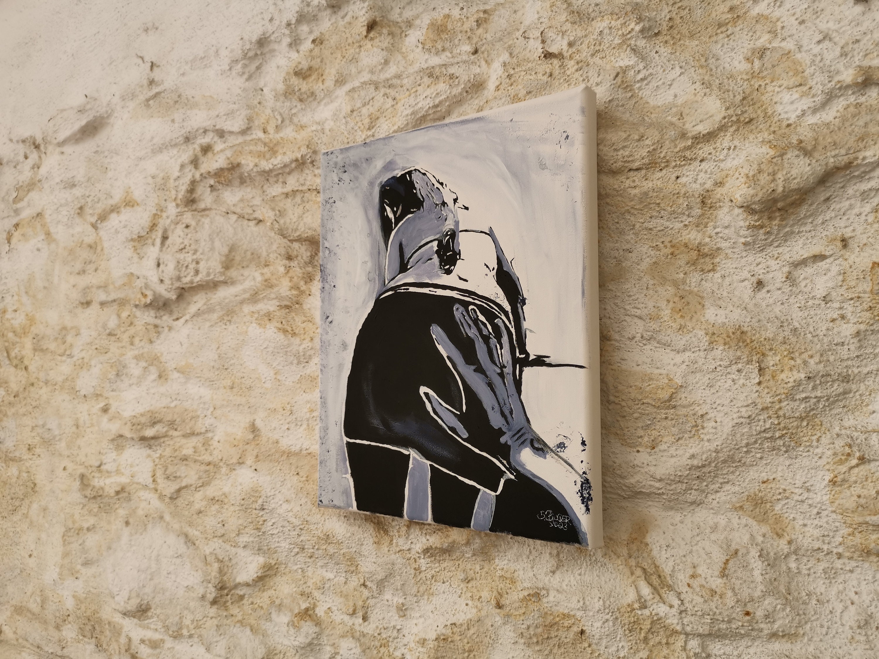 Original Painting Small Erotic Painting Woman Hand Acrylic Canvas on ...