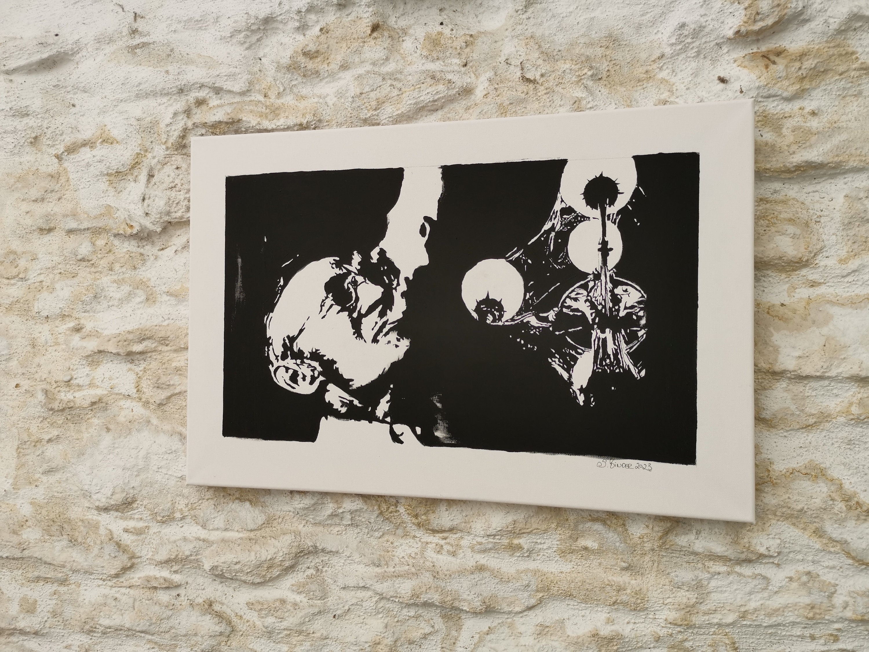 Hermann Hesse Painting Hand Painted Original on Canvas Size 40 X 60 Cm ...