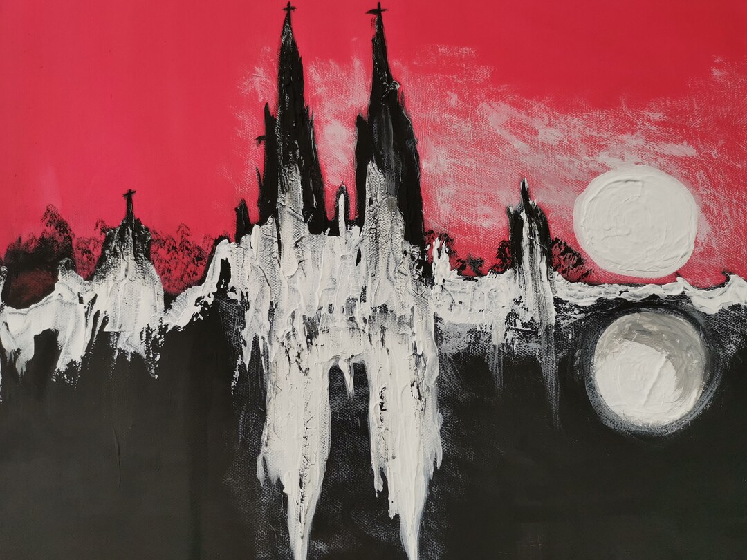 Original Painting Hand-painted Regensburg Cathedral Large Canvas ...