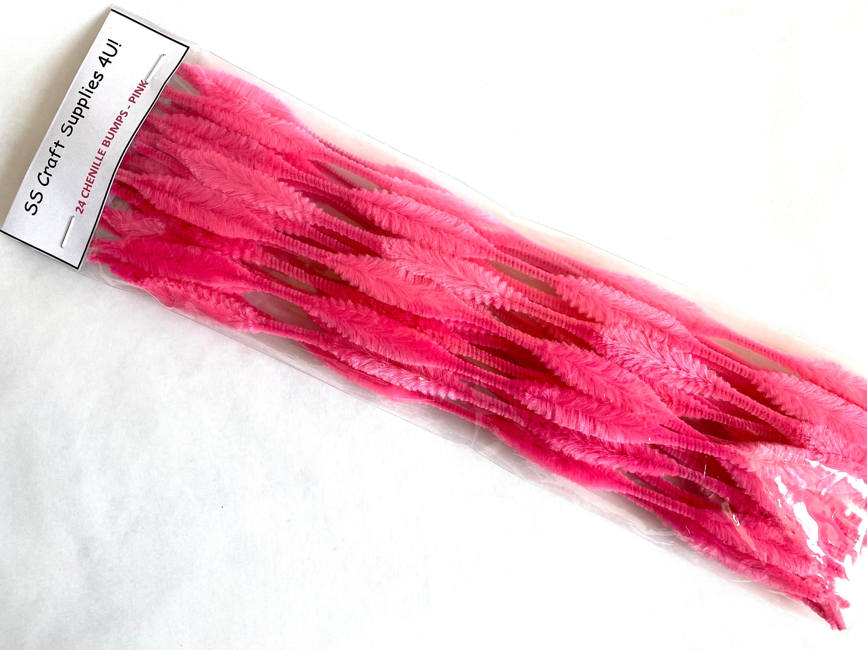 24 Pcs PINK Chenille BUMPS 15mm X 12 Pink CHENILLE Bumps - Etsy
