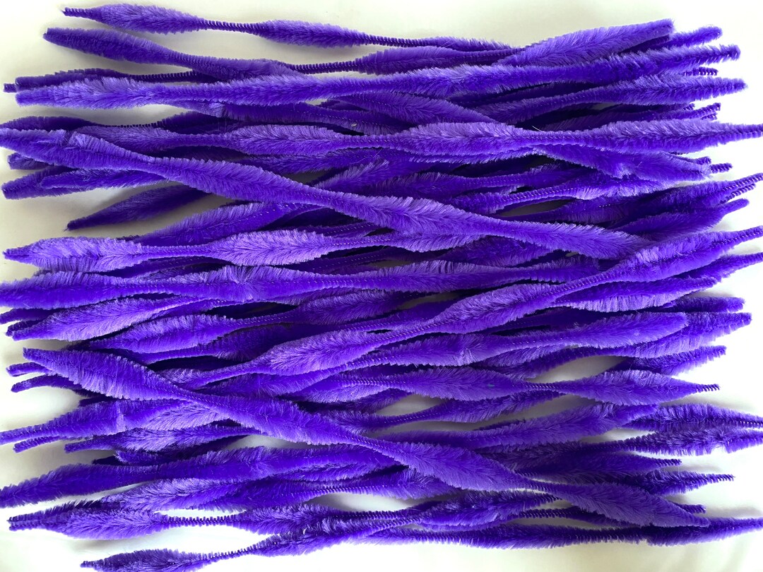 100 Pcs PURPLE Chenille BUMPS | 15mm X 12” Purple CHENILLE Bumps ...