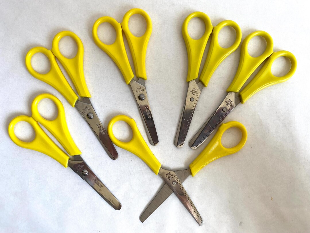 6 Pcs 5” Snippy Kid’s SCISSORS | Blunt-tipped for Young Children ...