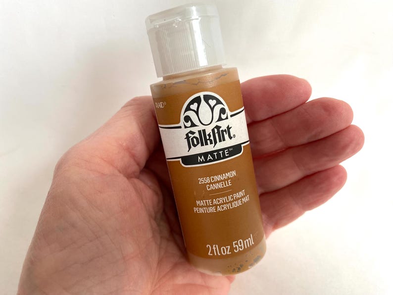 Folkart 2oz CINNAMON Matte Acrylic PAINT | 2558 Cinnamon / Cannelle ...
