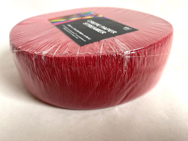Red CREPE PAPER Streamer | Brother Sister Red Crepe Streamer | 200 Ft X ...