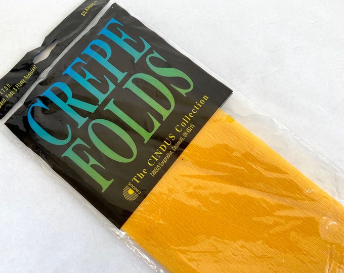 Gold CREPE PAPER Folds the CINDUS Collection Crepe Paper Sheets 20 in X ...