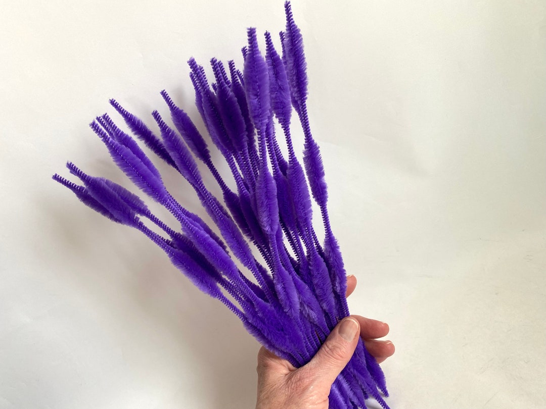 24 Pcs PURPLE Chenille BUMPS | 15mm X 12” Purple CHENILLE Bumps ...