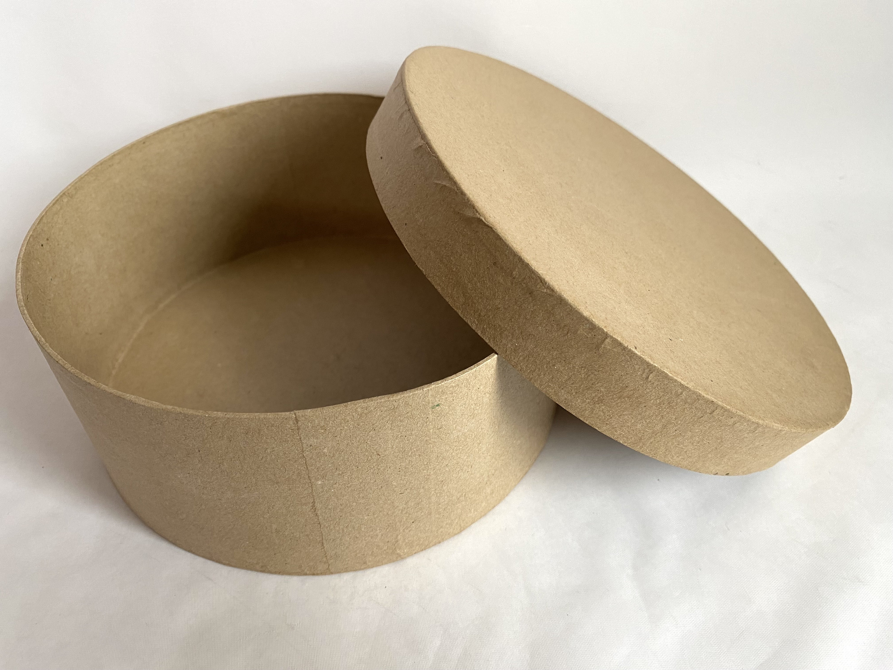 Paper Mache 7 ROUND BOX DIY Ready to Decorate Paper Mache Box ...