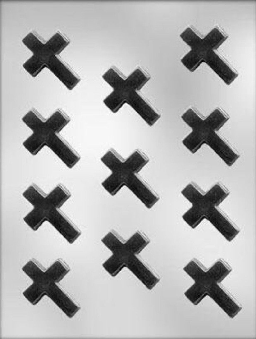 Cross Plastic CANDY MOLD | Smooth Cross Mold | 11 Simple Cross Candy ...