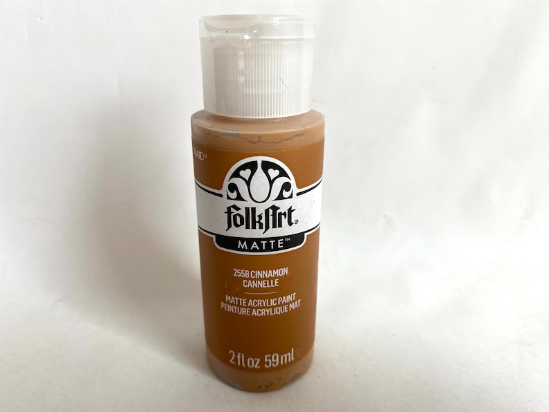 Folkart 2oz CINNAMON Matte Acrylic PAINT | 2558 Cinnamon / Cannelle ...