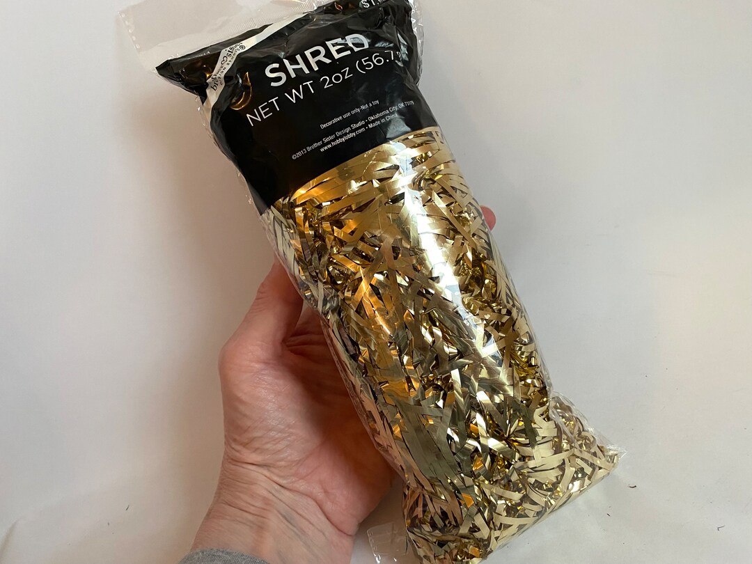 2 Oz Bag GOLD Metallic Party SHRED | Party Gold Shred - Etsy