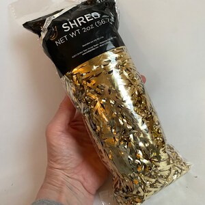 2 Oz Bag GOLD Metallic Party SHRED | Party Gold Shred - Etsy