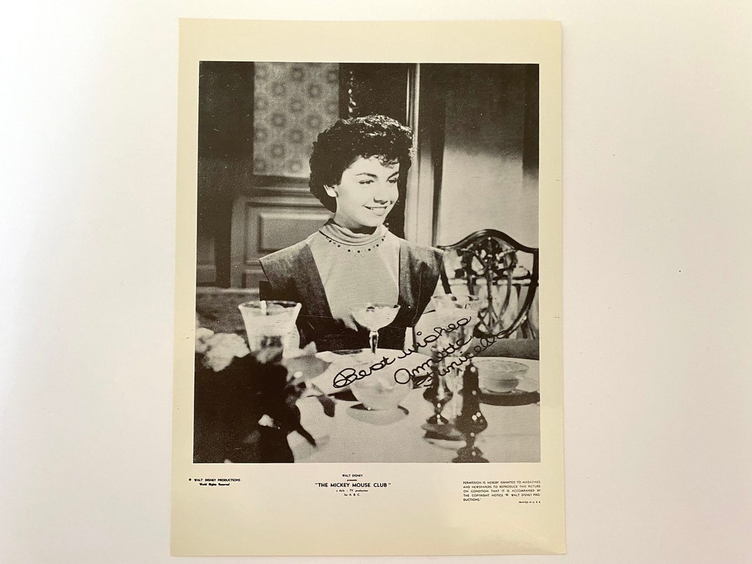 Vintage ANNETTE FUNICELLO / Mickey Mouse Club Fan Card | 5x7 NOS ...