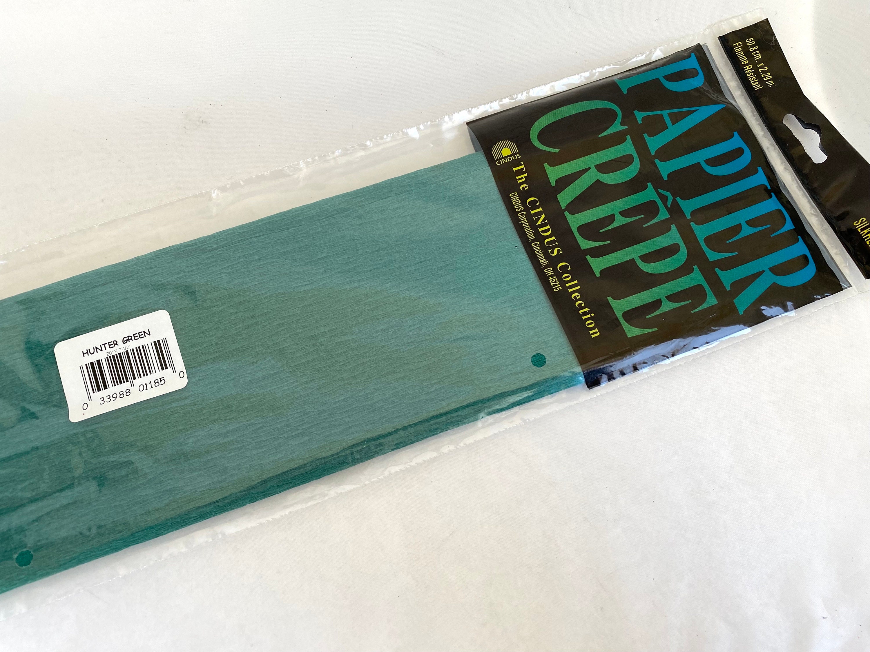 Hunter Green CREPE PAPER Folds the CINDUS Collection Crepe Paper Sheets ...