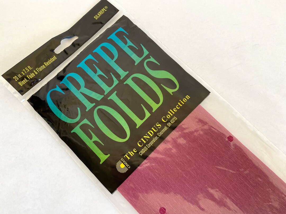 Maroon CREPE PAPER Folds | the CINDUS Collection Crepe Paper Sheets ...