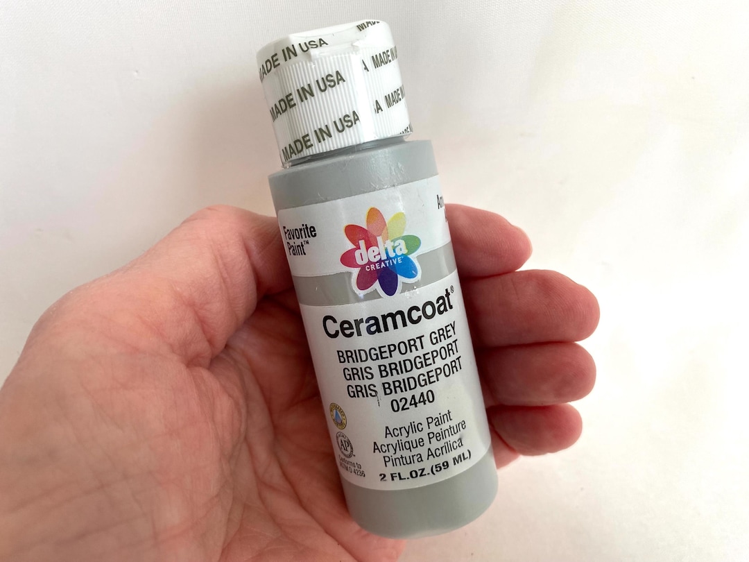 CERAMCOAT 2oz Bridgeport GREY Acrylic PAINT | Gris Bridgeport 02440 ...