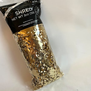 2 Oz Bag GOLD Metallic Party SHRED | Party Gold Shred - Etsy