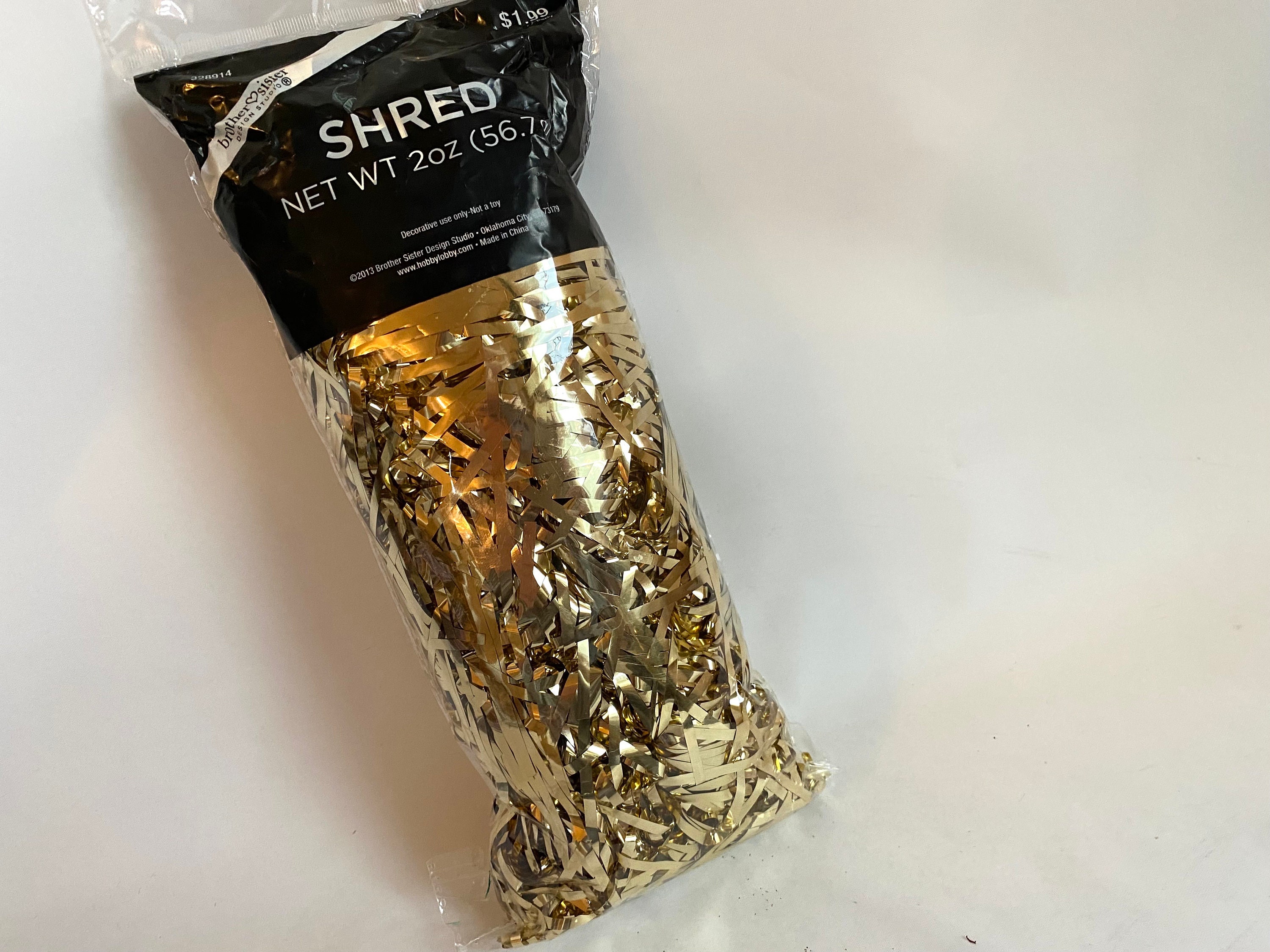 2 Oz Bag GOLD Metallic Party SHRED Party Gold Shred - Etsy