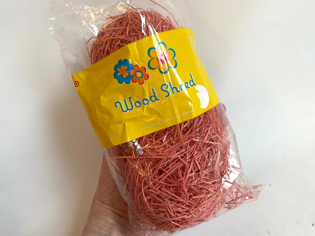 1 Bag EASTER PINK Wood Shred | Easter Basket WOOD Shred | Basket Pink ...