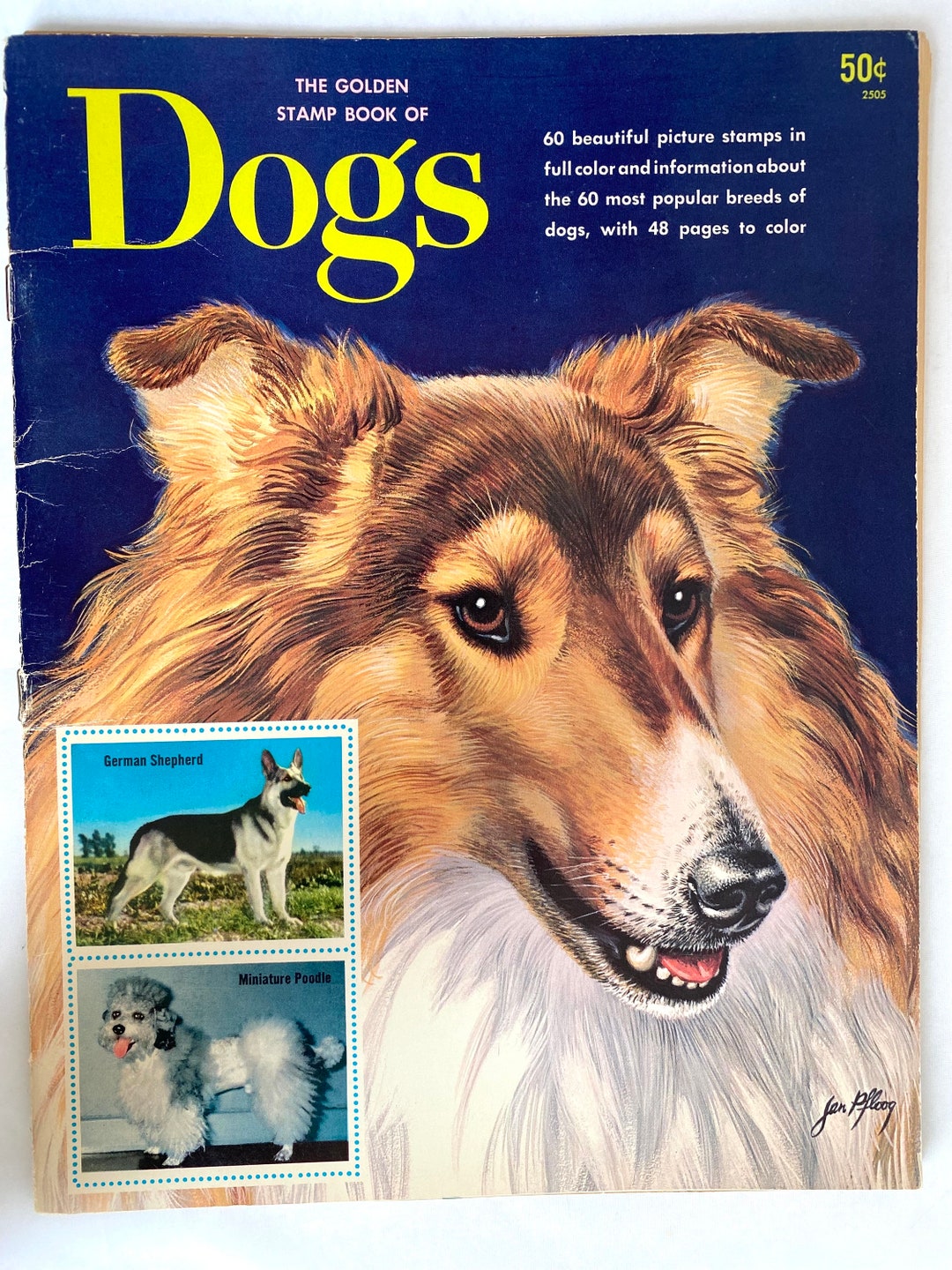 1966 the Golden Stamp Book of DOGS | Text by Gertrude Herman | 60 Full ...