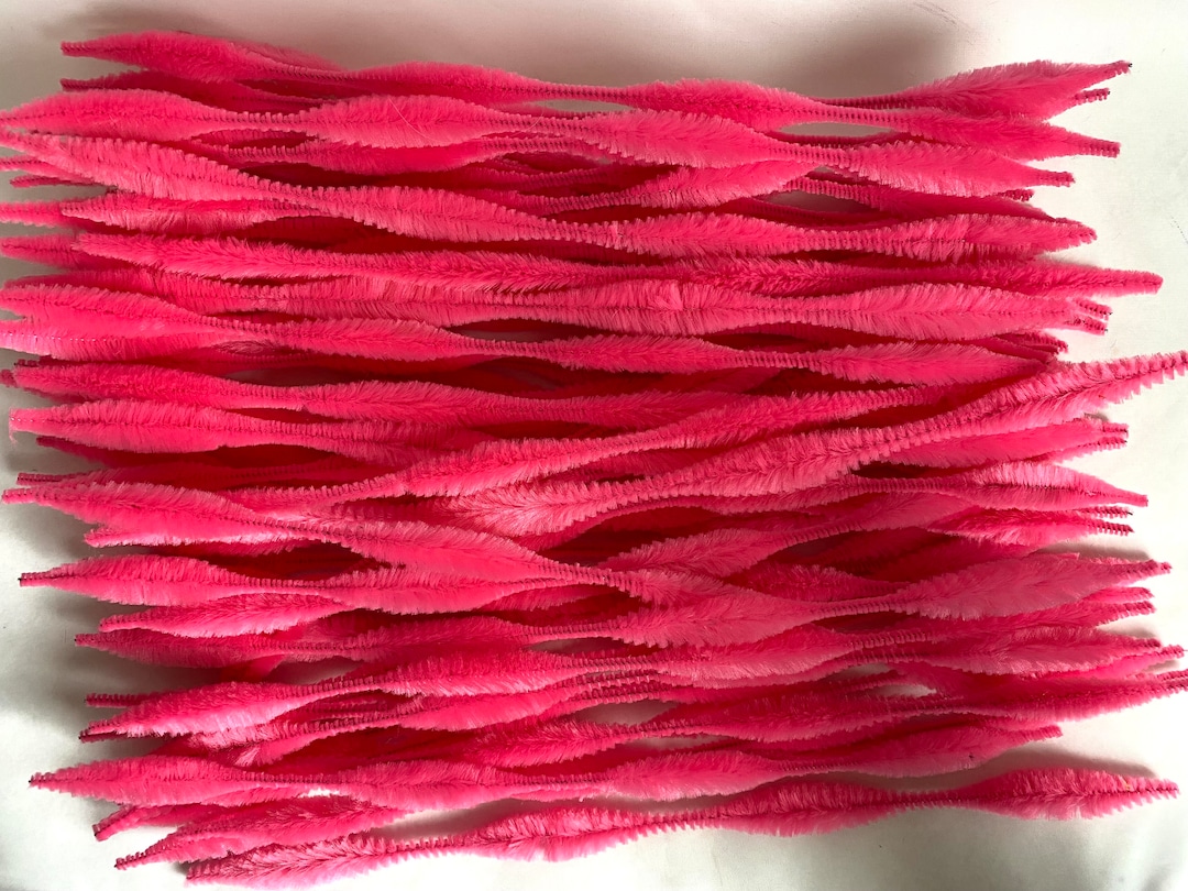 100 Pcs PINK Chenille BUMPS 15mm X 12 Pink CHENILLE Bumps Pink Bumps ...