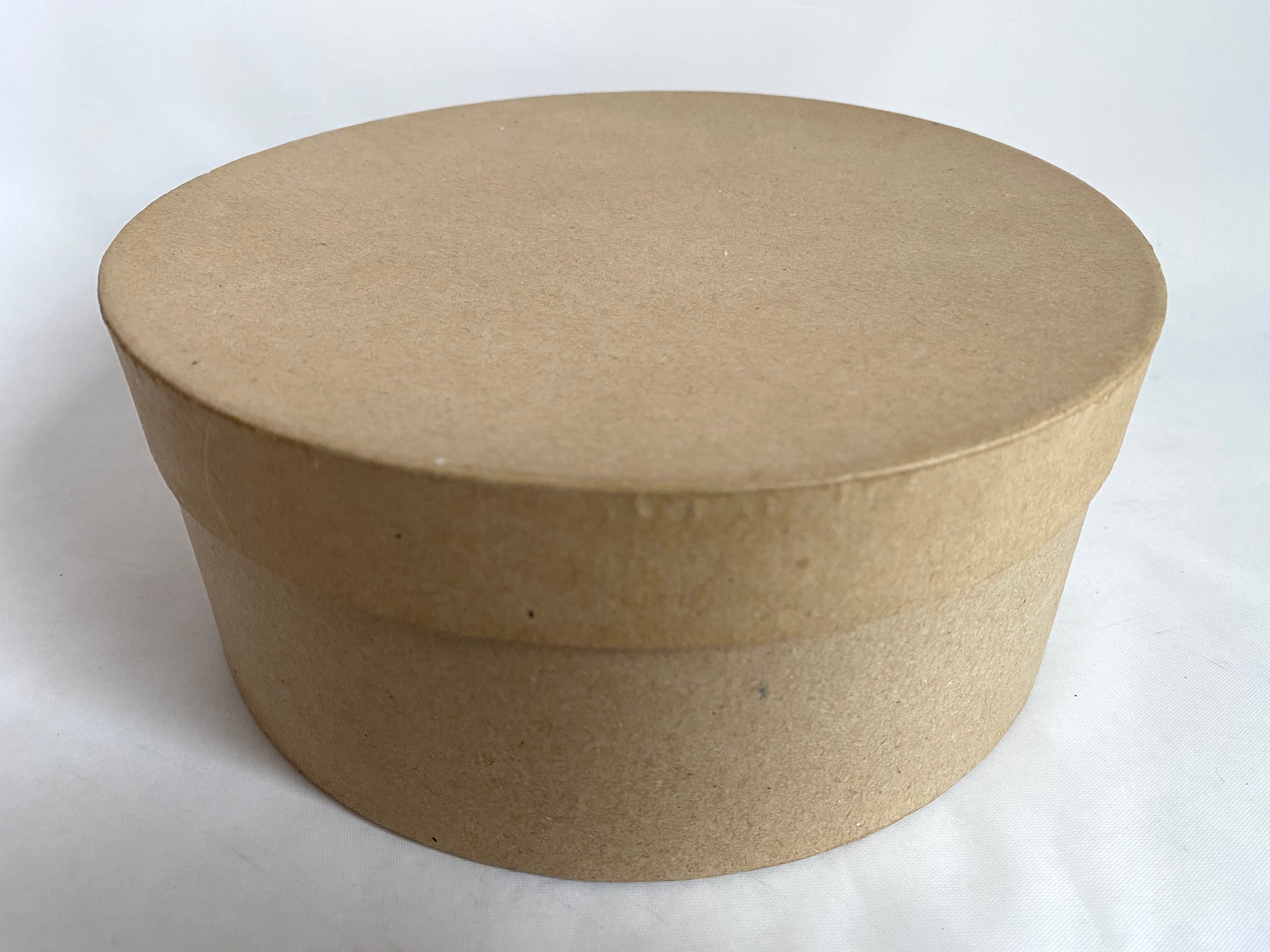 Paper Mache 7 ROUND BOX DIY Ready to Decorate Paper Mache Box ...