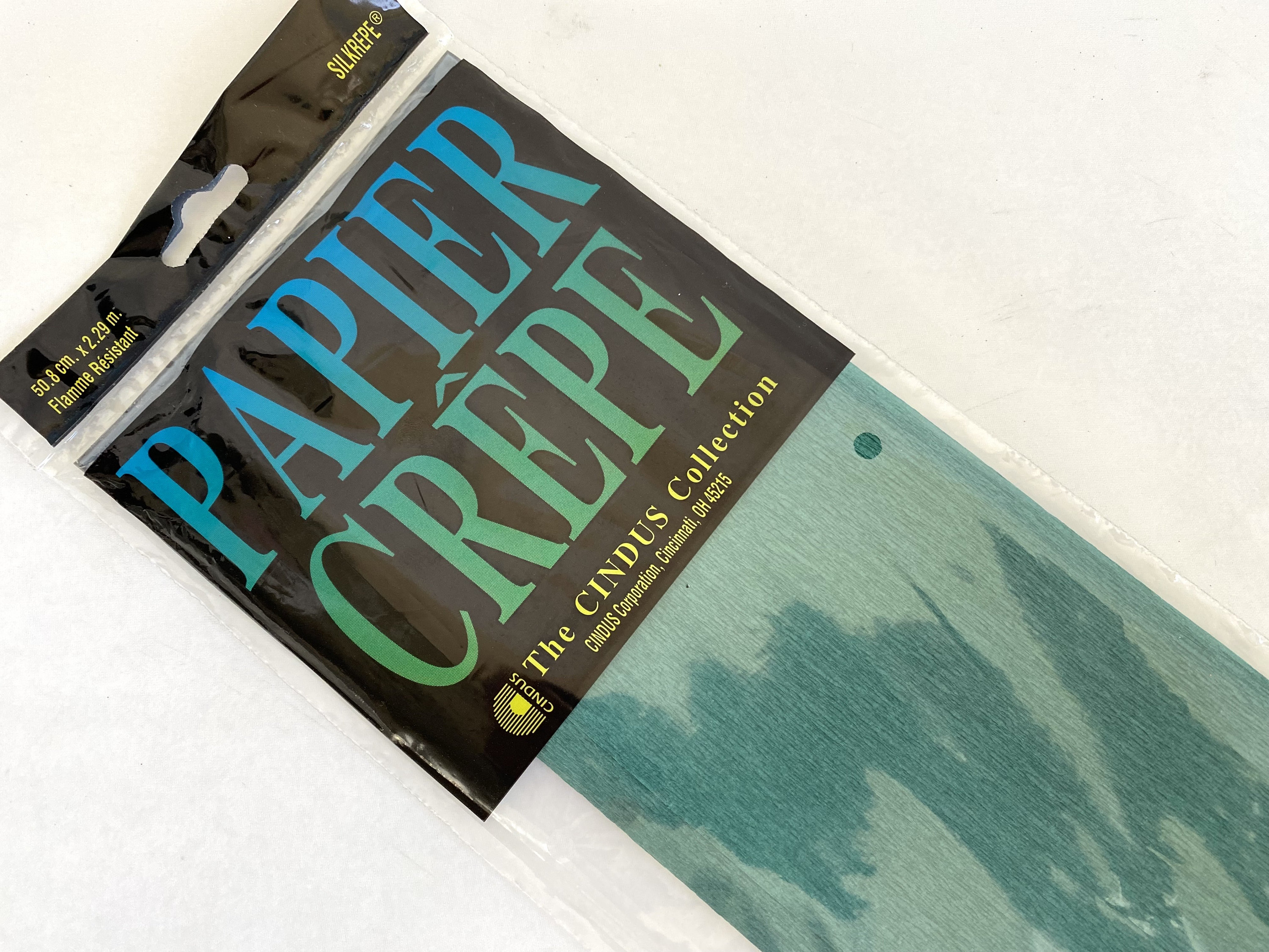 Hunter Green CREPE PAPER Folds the CINDUS Collection Crepe Paper Sheets ...
