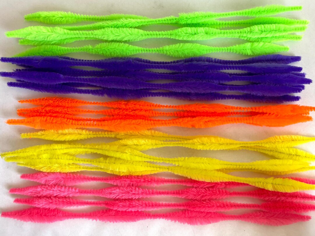 24 Pcs Assorted BRIGHT Chenille BUMPS | 15mm X 12” CHENILLE Bumps ...