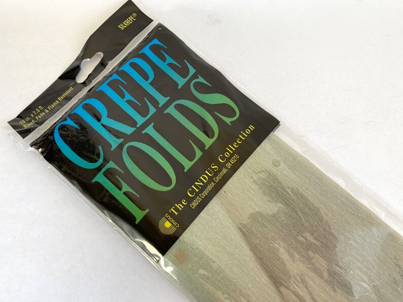 Seafoam Green CREPE PAPER Folds the CINDUS Collection Crepe Paper ...