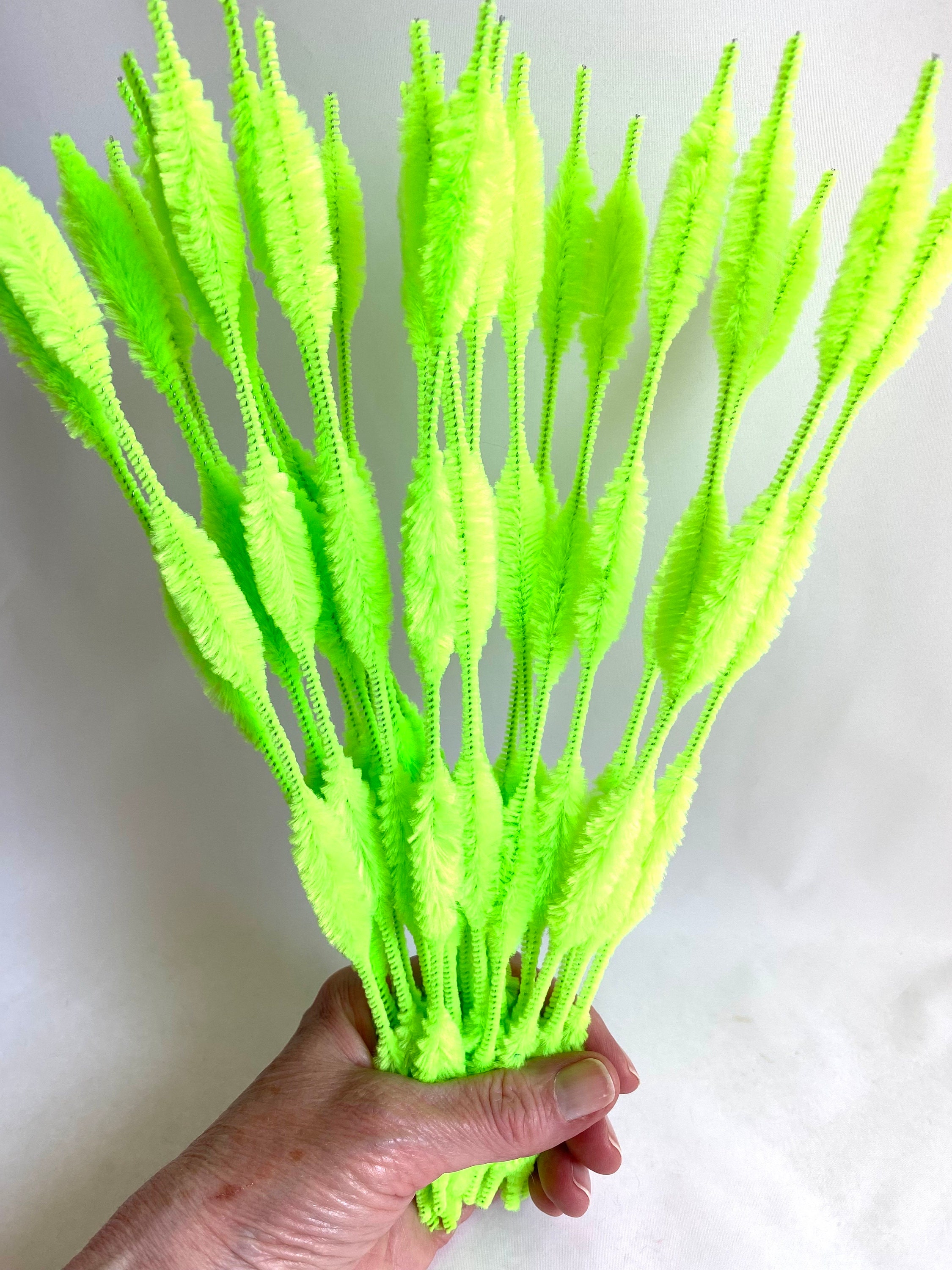 24 Pcs Lime GREEN Chenille BUMPS 15mm X 12 Neon Green CHENILLE Bumps - Etsy