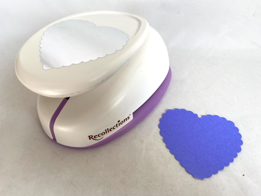 Recollections Scalloped HEART Paper PUNCH | 2.75” X 2.75” Heart Paper ...