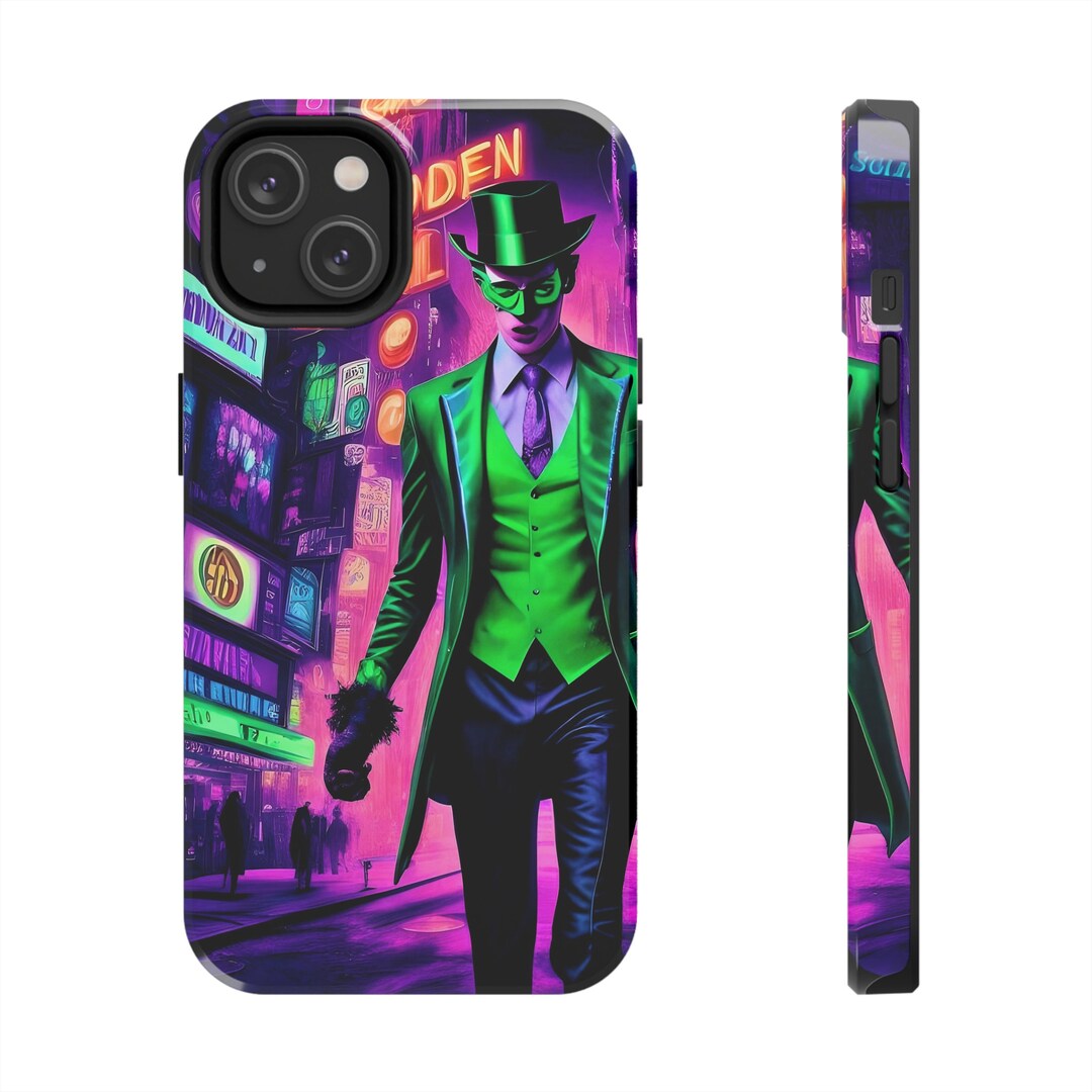 Animated DC Comics Villain the Riddler Rev2 Tough Iphone - Etsy